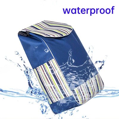 Portable Shopping Cart Market Trolley Storage Bag with Stair