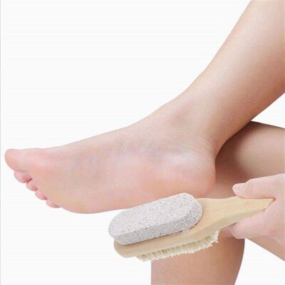 1PC Double Side Pedicure File Portable Pumice Stone Callus