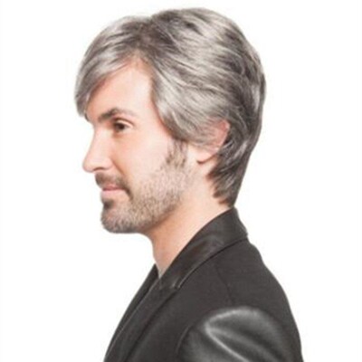 Wig Mens Short Hair, Handsome, Fluffy, Realistic, Short Cur