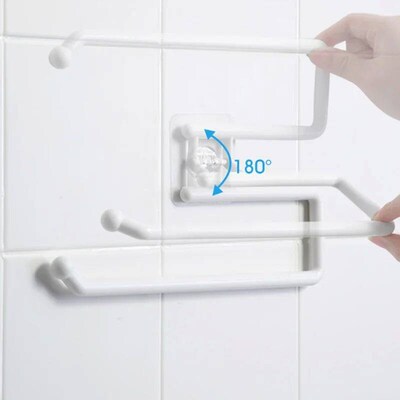 Kitchen Paper Roll Holder Cabinet Rag Hanging Holder Towel H
