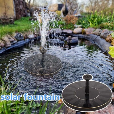 Solar Fountain Pump Floating Solar Panel Bird Baths Water Fo