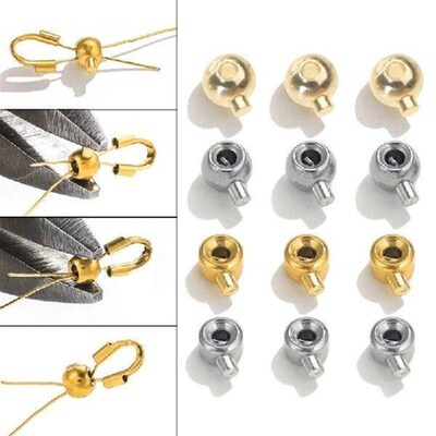 20 Pieces Convenient Bead itioning Clasps Stopper Spacer