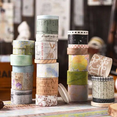 20rolls Washi Tape Stickers Diy Decorative Washie Vintage La
