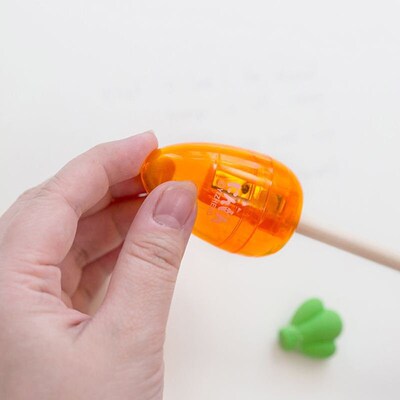 Carrot Shape Pencil Sharpener School Supplies Students