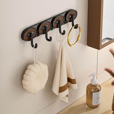 Elliptical single-row hook, door back clothing hook, high-gr