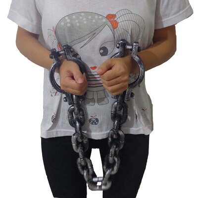 Halloween decorations Plastic handcuffs crew props Prisoner