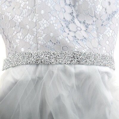 1 Yard Sewing Trim Crystal Motif Strass Hot Fix Rhinestone T