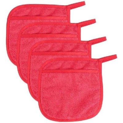 Pot Mat Cotton Cloth Pot Holder, Loop Glove, Terry Pot