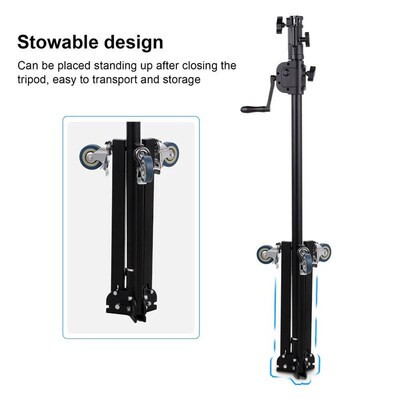 Selens Foldable Photography Hand-cranked Light Stand Bracket