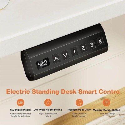Electric Standing Desk - 40 x 24 inch Adjustable Height Sit