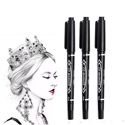 10 Pcs/set Twin Tip Colored Permanent Art Markers Pens