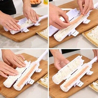 Quick Sushi Maker Japanese Roller Rice Mold Bazooka Vegetabl
