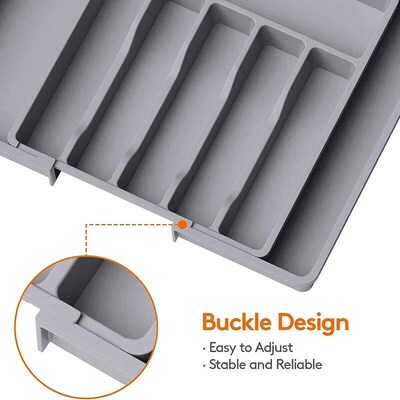 Expandable Cutlery Drawer Organizer, Adjustable Kitchen Uten
