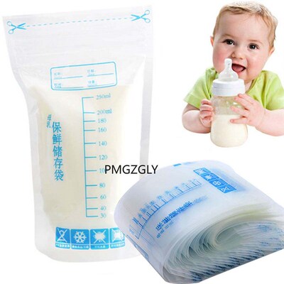 Hot 0pcs Breast Milk Storage Freezer Bag Disposable Labels