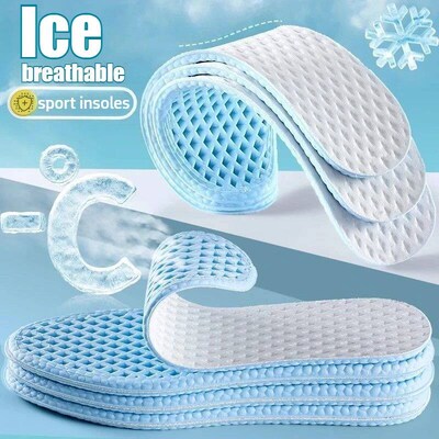 Mesh Breathable Insoles for Shoes Men Summer Cool Insole Fee
