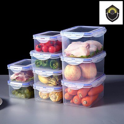 plastic food fruit storage box  container lunch fridge big