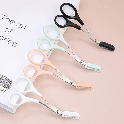 Eyebrow Scssors wth Comb Har Removal Shaver Eyebrows Shapng