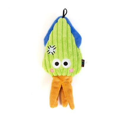 Plush Dog Toy Tropical Sea Series Squid/Seahorse/Shark/ Crab