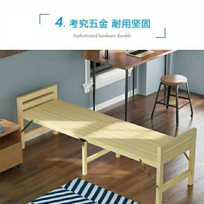 Extra wide bed splicing bed Solid wood childrens rollaway b