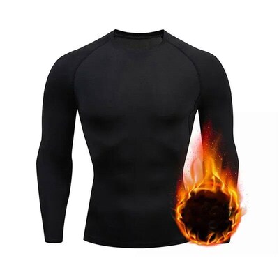 Men Thermal Underwear Thermal Shirt ops Fleece Undershirt Ro