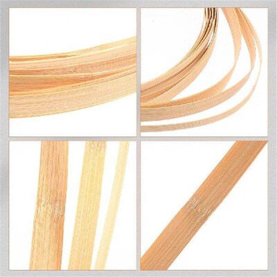 2 Bundles Woven Basket Bamboo Material Strips for Craft