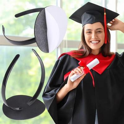 Invisible Graduation Cap Headband Protective Hairstyle Creat