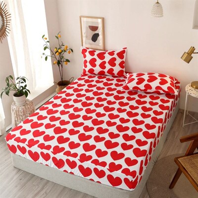 soft single bed sheets fitted sheet pillow cases cover 床笠
