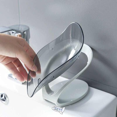 Bathroom Soap Holder Leaf Shape Soap Box Kitchen Dish Storag