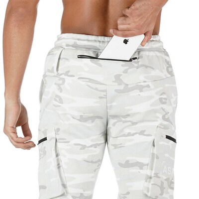 Multi-pocket Joggers Sweatpants Autumn Trackpants Men Gym Fi