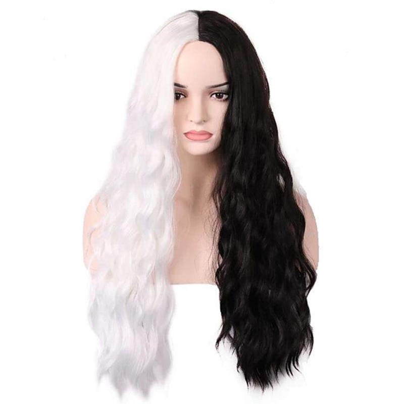 Cosplay Halloween Costume Party Wig CRUELLA Deville De Vil B