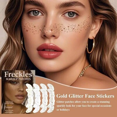 Glitter freckles Patches 8X Face Speckles Stickers Glitter S