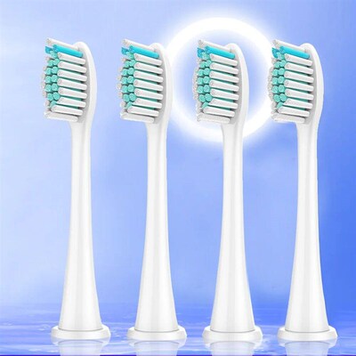 Electric toothbrush head, replaceable sonic electric toothbr