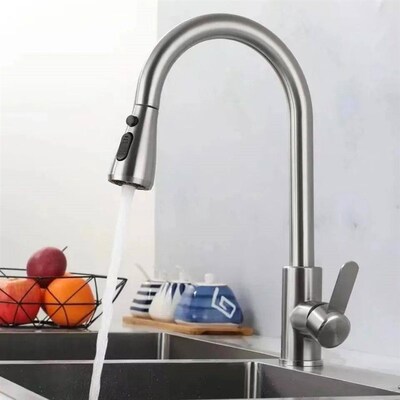Kitchen Faucets 304 stainless steel Pull Out Kitchen Sink Wa