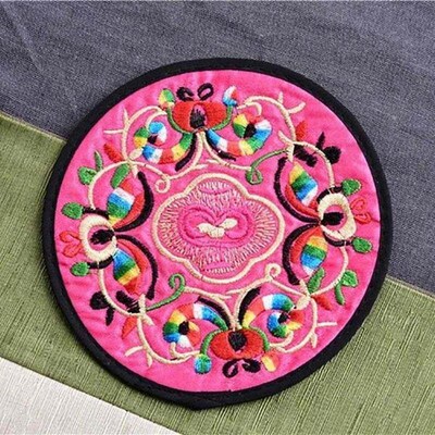 Random Delivery Chinese Style Cloth Coaster Custom-Made Crea