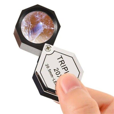 10X/15X/20X/30X Lens Handheld Eye Loupe Magnifier for