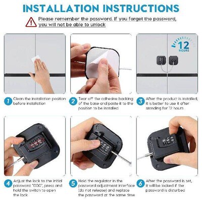 Refrigerator Lock Closet Door Drawer Locks Cabinet Window
