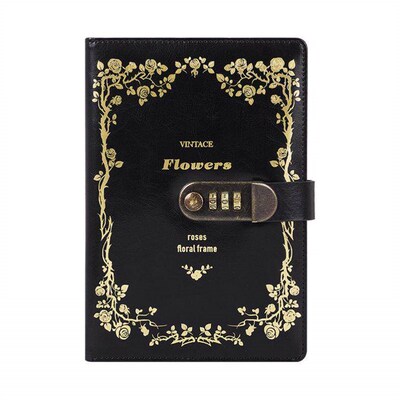 notebook password lock diary notebook travellers book