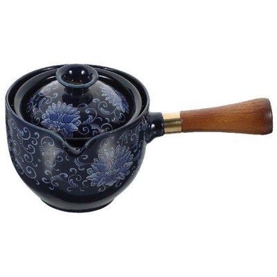 Tea Pots Rotating Side Handle Teapot Chinese Ceramic Design
