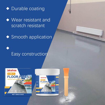 JAKEHOE 3-in-1 Floor Paint - Waterproof, Abrasion-Resistant,