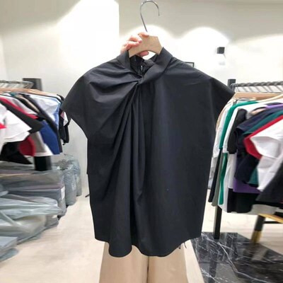 South Koreas Dongdaemun White Summer Blouse Ladies Korean N