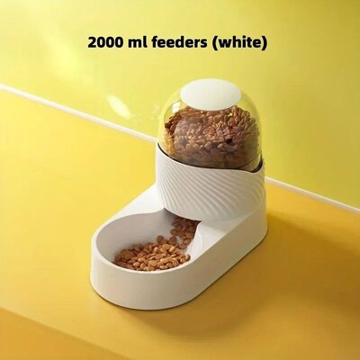 Pet Automatic Feeder Water Dispenser Set, Gravity Cat Food C