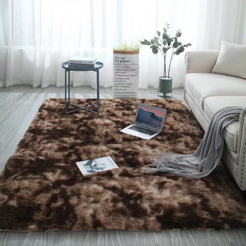 Carpet Floor Mat Soft Bed Room Rug北欧风长毛绒地毯客厅茶几垫