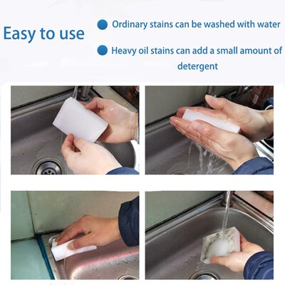 100x70x30mm Melamine Sponge White Magic Sponge Eraser Cleane