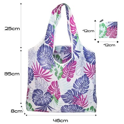 Large Capacity Leopard Print Hand Shopping Bag Women Daily