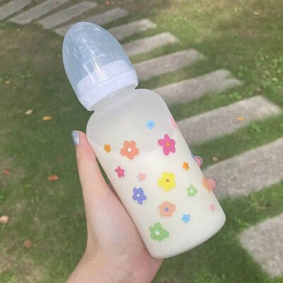Drinkware Cute Water Bottle Girl Female Student Plastic Bott