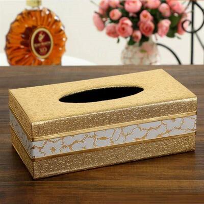 High Quality Leather Tissue Box Napkin Holder Paper Case Bat