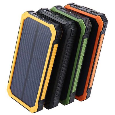 USB Solar Power Bank Battery Charger Large capacity 充电宝