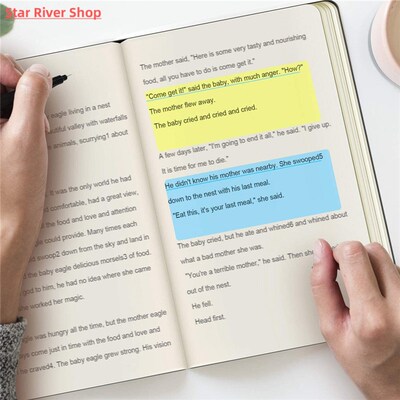 8PCS/Pack Clear Bookmark Guided Reading Highlight Strips Col
