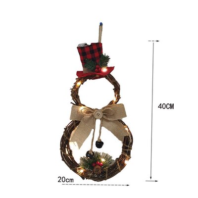 Christmas LED Garland Ornaments Hanging Decoration1