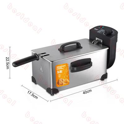 110V Electric Deep Fryer Nonstick Basket 110V油炸锅电炸锅3L